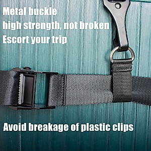 Car Seat Travel Belt | Adjustable Strap to Convert Kid and Carry-on Luggage into an Airport Stroller，Easy Carry ,Universal Size, Black