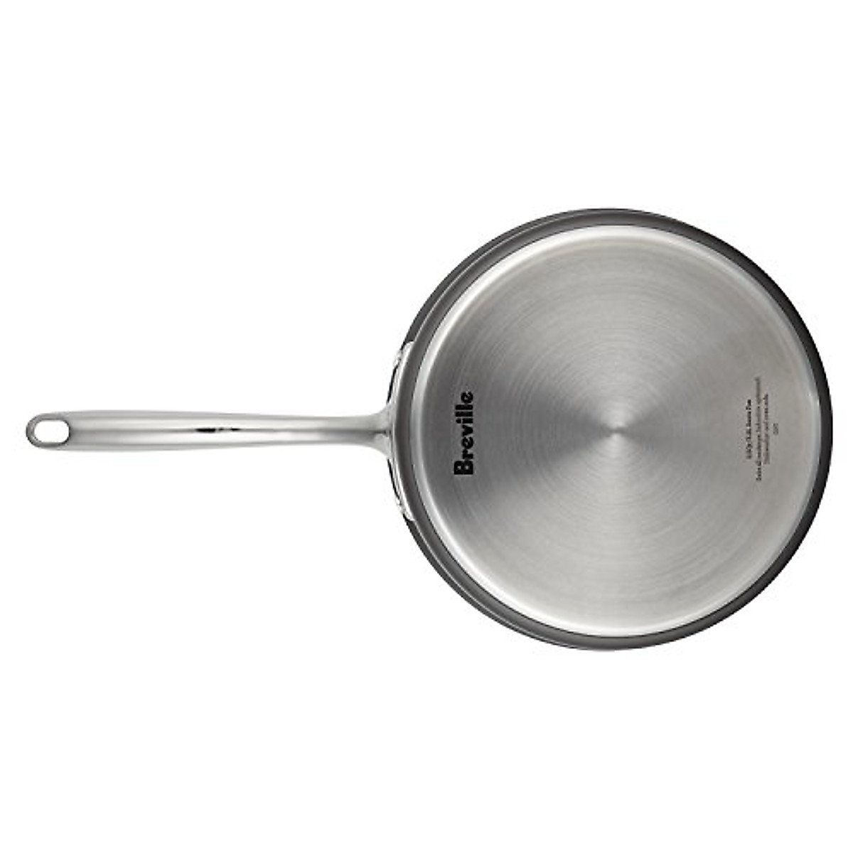 Breville - 84478 Breville Thermal Pro Hard Anodized Nonstick Sauce Pan/Saucepan with Lid, 2 Quart, Gray
