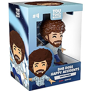 Youtooz Bob Ross Happy Accidents Action Figure, Bob Ross Figure 5" Vinyl Figure Bob Ross Collection