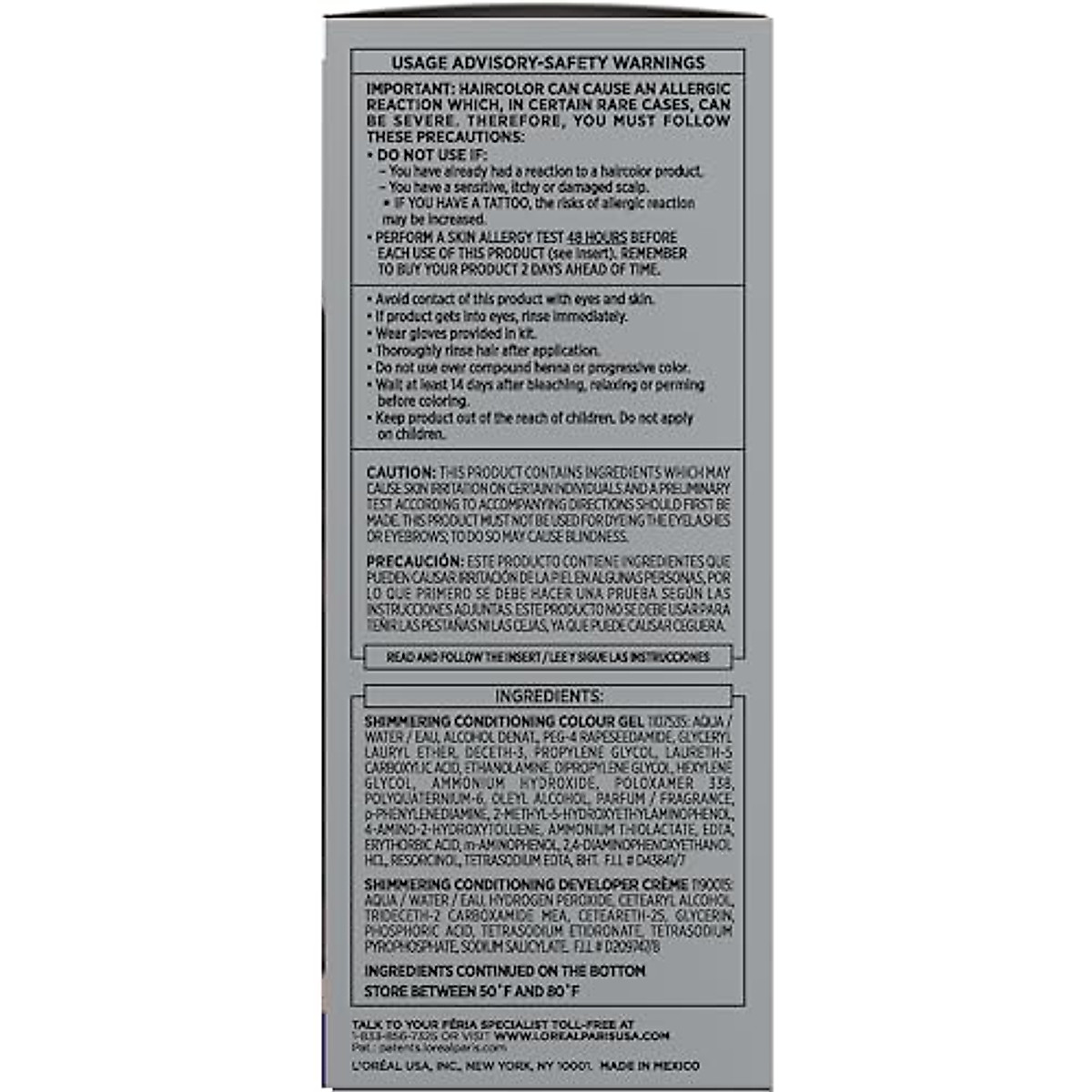 L'Oreal Paris Feria Multi-Faceted Shimmering Permanent Hair Color Hair Dye, V48 Violet Vixen (Intense Medium Violet)