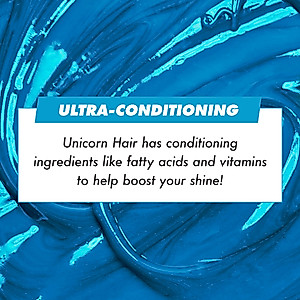 Lime Crime Unicorn Hair Dye Full Coverage, Anime (Candy Blue) - Vegan and Cruelty Free Semi-Permanent Hair Color Conditions & Moisturizes - Temporary Blue Hair Dye With Sugary Citrus Vanilla Scent