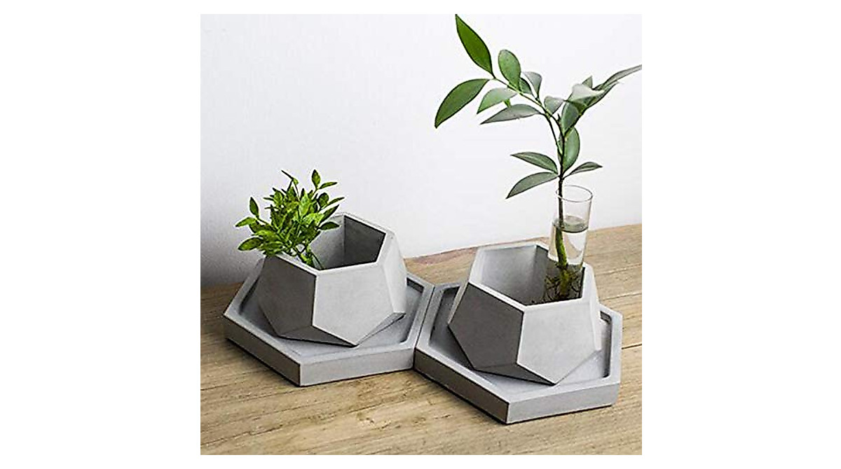 Nicole Silicone Planter Mold for Succulents and Crafts | Large Handmade Pot