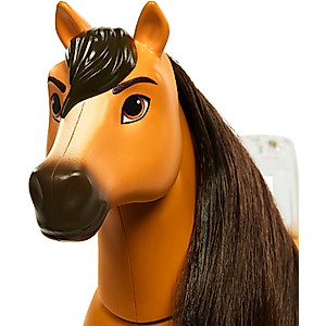 Mattel Spirit Untamed Nuzzle & Play Lucky Doll (7-in) & Spirit Horse (8-in), Movable Joints for Hugging Moment, Doll Clips on Horse, Great Gift for Ages 3 Years Old & Up