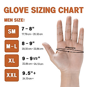 Copper Tech Men's Golf Gloves - Optimal Wrist Support with Copper Infused Thread - 100% AAA Synthetic Tacky Leather - Perfect for Summer & Fall Golfing - Golf Gloves Men (Hand Orientation: Both Hand)