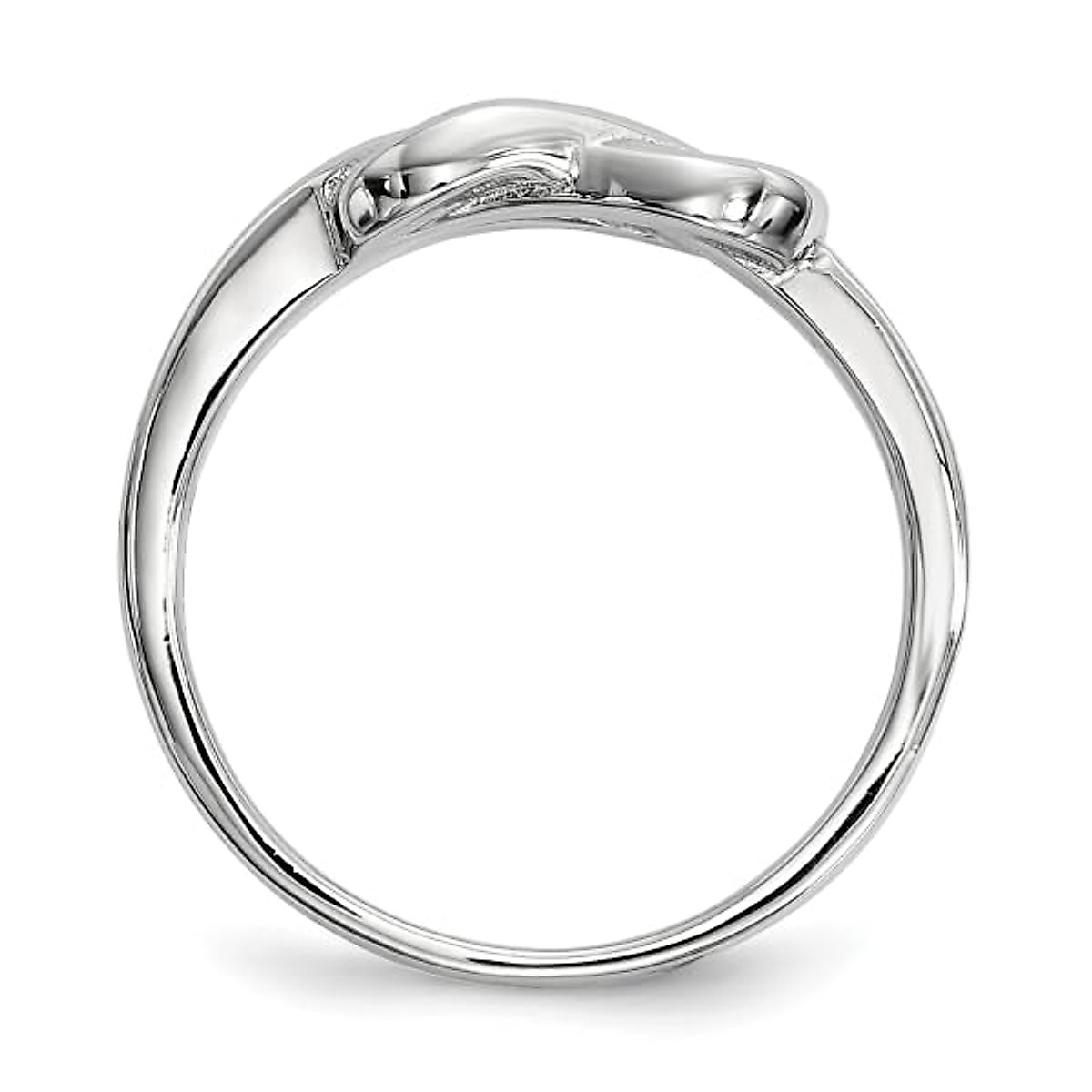 IceCarats 925 Sterling Silver Love Knot Ring Size 7