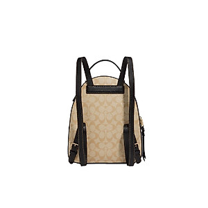 Coach Women's Jordyn Backpack (Blocked Signature Canvas - Light Khaki - Brown Multi)