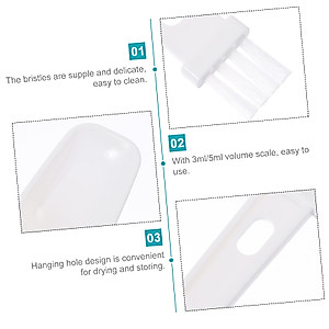 KICHOUSE 12pcs Grinder Cleaning Brush Tea Measuring Spoon Coffee Bean Grinder Coffee Machine Cleaning Brush Espresso Coffee Grinder Brush Coffee Beans Grinder Multi-purpose Scoop White Pp