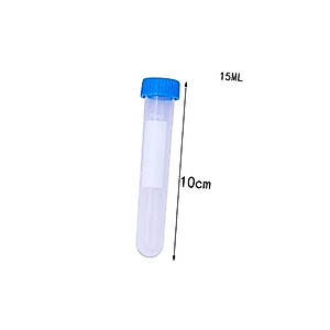 Hohopeti 10 Pcs Bottles for Needles Storage Container with Lid Clear Container Compartmentalized Storage Containers Craft Storage Containers Sewing Needles Container Bead Kit Bead Container
