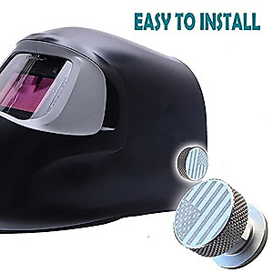 KAYBOO Welding Hood Pipeliner Helmet Fasteners-1Pair Silver Aluminum Helmet Pipeliner Headgear Replacement Parts Accessories Screws Flip Hood, Anti-Rust and Durable (Silver-gh)