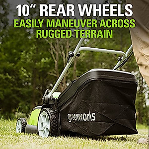 Greenworks 40V 20-Inch Cordless (2-In-1) Push Lawn Mower, 4.0Ah + 2.0Ah Battery and Charger Included 25302