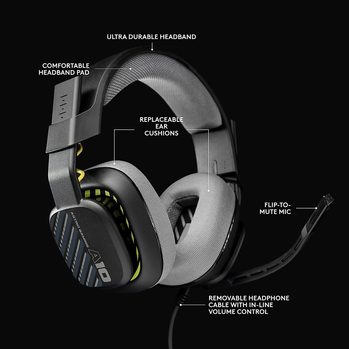 Logitech G29 Driving Force Racing Wheel and Pedals, Force Feedback, Real Leather + ASTRO A10 Gen 2 Wired Headset - For PS5, PS4, PC, Mac - Black