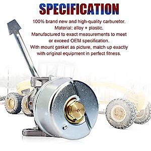 YOFMOO Carburetor Compatible for Toro CCR Powerlite CCR1000 38170 38171 38172 38173 38175 38176 38177 38178 38182 38183 38190 38191 38195 38196 38400 38405 Craftsman Tecumseh Yardmachine Snowblower