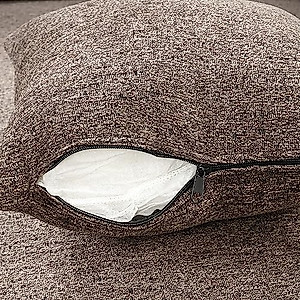 Merax Reversible Sleeper Sectional Sofa Bed with Side Shelf and 2 Stools,Pull-Out L-Shaped Couch with Storage Chaise Left/Right Hande for Living Room Love Seats, Knox Charcoal