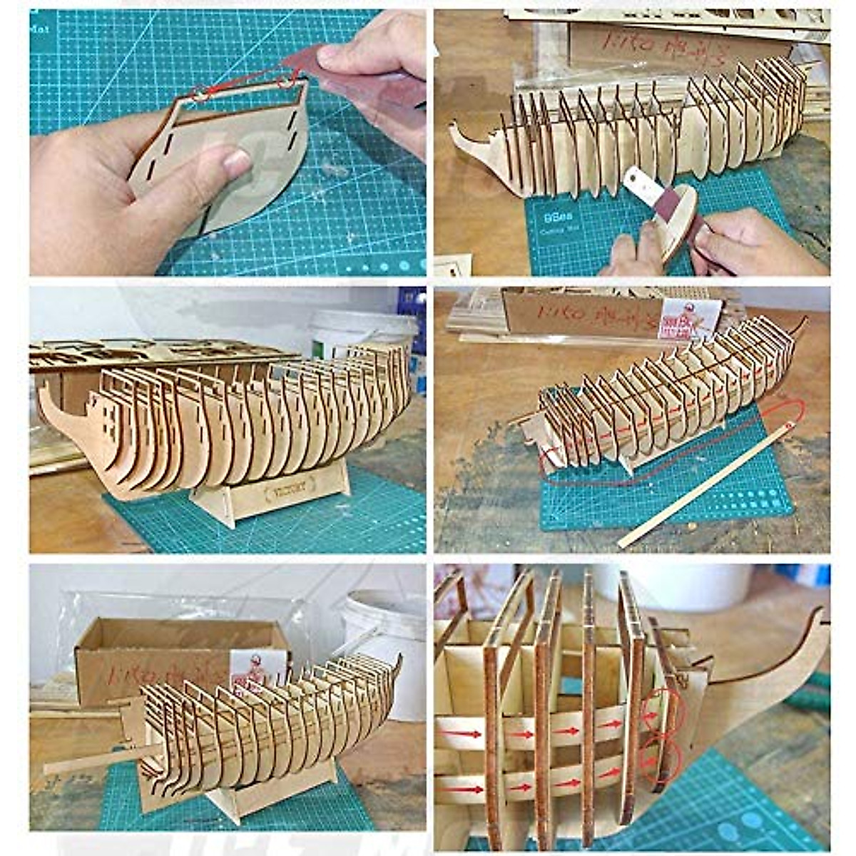 HMS Victory 3D Wooden Puzzle DIY Ship Craft Laser-Cut Model Kits to Build for Adults 1:200