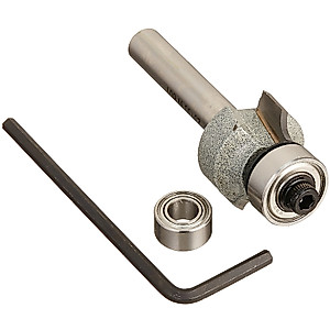 Vermont American 23130 1/8-Inch Radius Carbide Tipped Roundover and Bead Router Bit, 2-Inch Ball Bearing 2-Flute 1/4-Inch Shank
