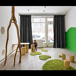 Sky Wave Blackout Double Pinch Pleat Curtain for Sliding Door Patio Living Room Bedroom with Easy Hanging Option Via Inserted Hooks. (Beige 62 Inch Wide by 84 Long- 1panel), 62W x 84-(1Panel)