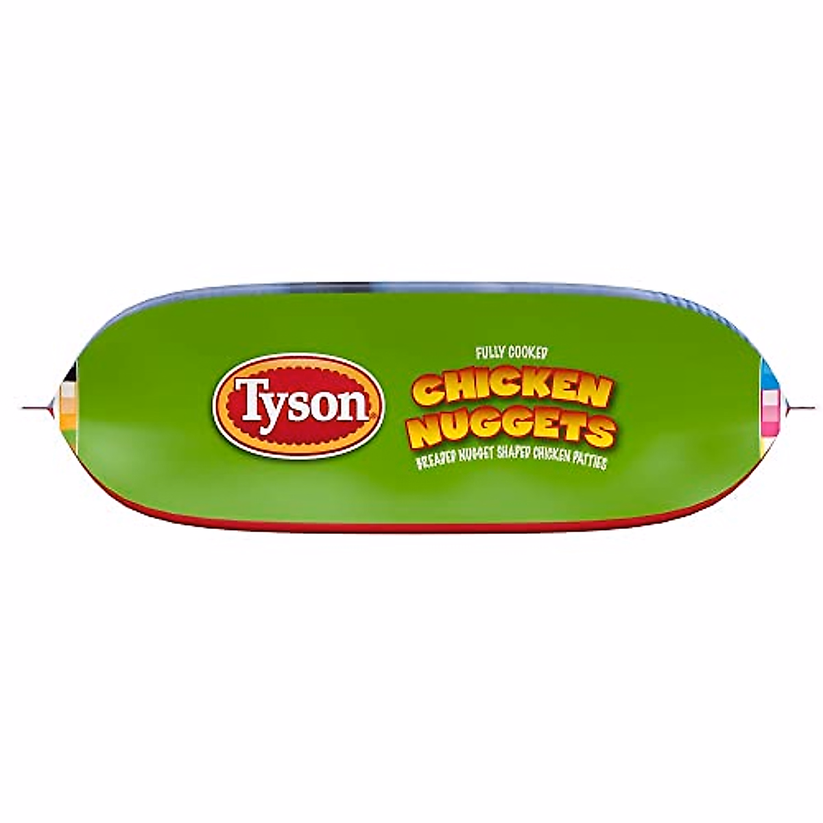 Tyson Fully Cooked Breaded Nugget Shaped Chicken Patty, 2 Pound -- 12 per case.