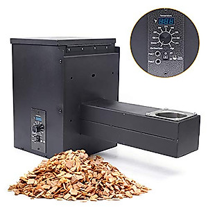 Pellet BBQ Smoker Hopper Assembly Kit, Intelligent Digital Temperature Controller Electric Wood Pellet Smoker Grill Part for Grill, Smoke, Bake, Roast, Braise, and BBQ