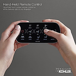 Kohler K-5401-PA-0 Veil Comfort Height Skirted One-Piece Elongated Dual-Flush Intelligent toilet, White