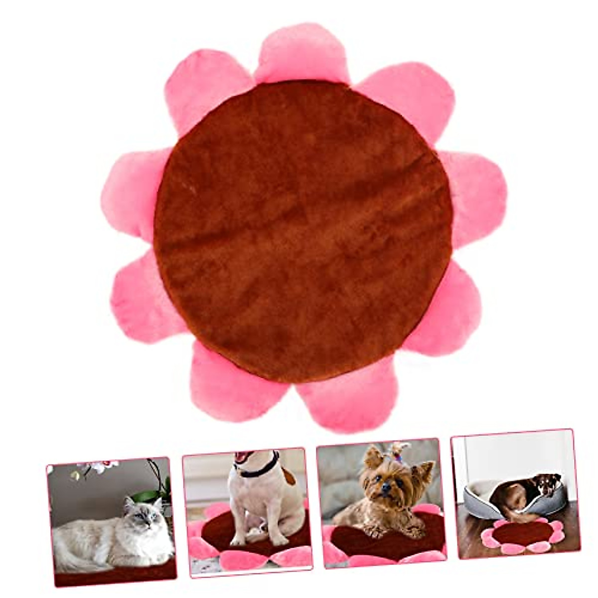ABOOFAN Pet Mat Cat Mat for Food Household Cleaner Plush Sofa Dog Mat Funny Doormat Small Pet Bed Washable Pet Pad Small Dogs Mat Warm Cat Bed Crystal Velvet to Sleep Plush Dog