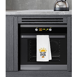 FULSOE Just A Girl Who Loves Sunshine and Tacos Kitchen Towels Dishcloths 24"x16",Sunshine Mexican Taco Dish Towels Bath Towels Hand Towels,Gifts for Taco Lovers Girls,Mexican Gifts