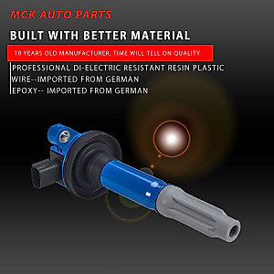 MCK 8x Heavy Duty Ignition Coil Pack Compatible With Ford F-150 F150 2011-2016 Mustang V8 5.0 UF622 BR3Z-12029A UF-622 DG542 C1802 E1122 GN10420 5C1859 IC725 BR3Z12029A