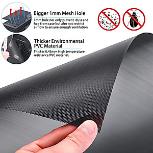 400x300mm DIY PC Case Dust Mesh Filter, 2Pack PVC Dustproof Mesh Filter Cover with Magnetic Strip for Computer PC Case