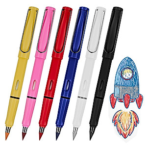 H.MARO 12 COLORS infinity Pencils Magic pencils, Everlasting Pencil with Eraser, Technology Pencil for Home Office School (12 Colors Pencils + 12 Erasers) (12 PCS COLORS)