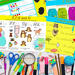 Handwriting Practice Book for Kids, Toddler Preschool Learning Activity for 3 4 5 Year Old Boys Girls, Kindergarten Educational Toys, Autism Montessori Toys, Tracking Letters Learn Number Workbook