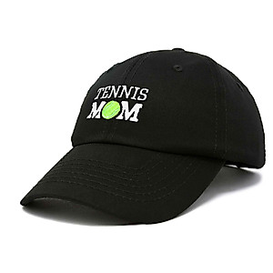 DALIX Premium Cap Tennis Mom Hat for Women Hats and Caps in Black