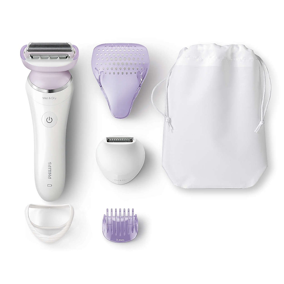 Philips Electric shavers, SatinShave Prestige Electric Shaver with 5 Accessories for use on Hair on The Legs, underarms and Bikini Area, Universal