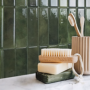 SMART TILES Peel and Stick Backsplash - 5 Sheets of 11.43" x 9" - 3D Adhesive Peel and Stick Tile Backsplash for Kitchen, Bathroom, Wall Tile