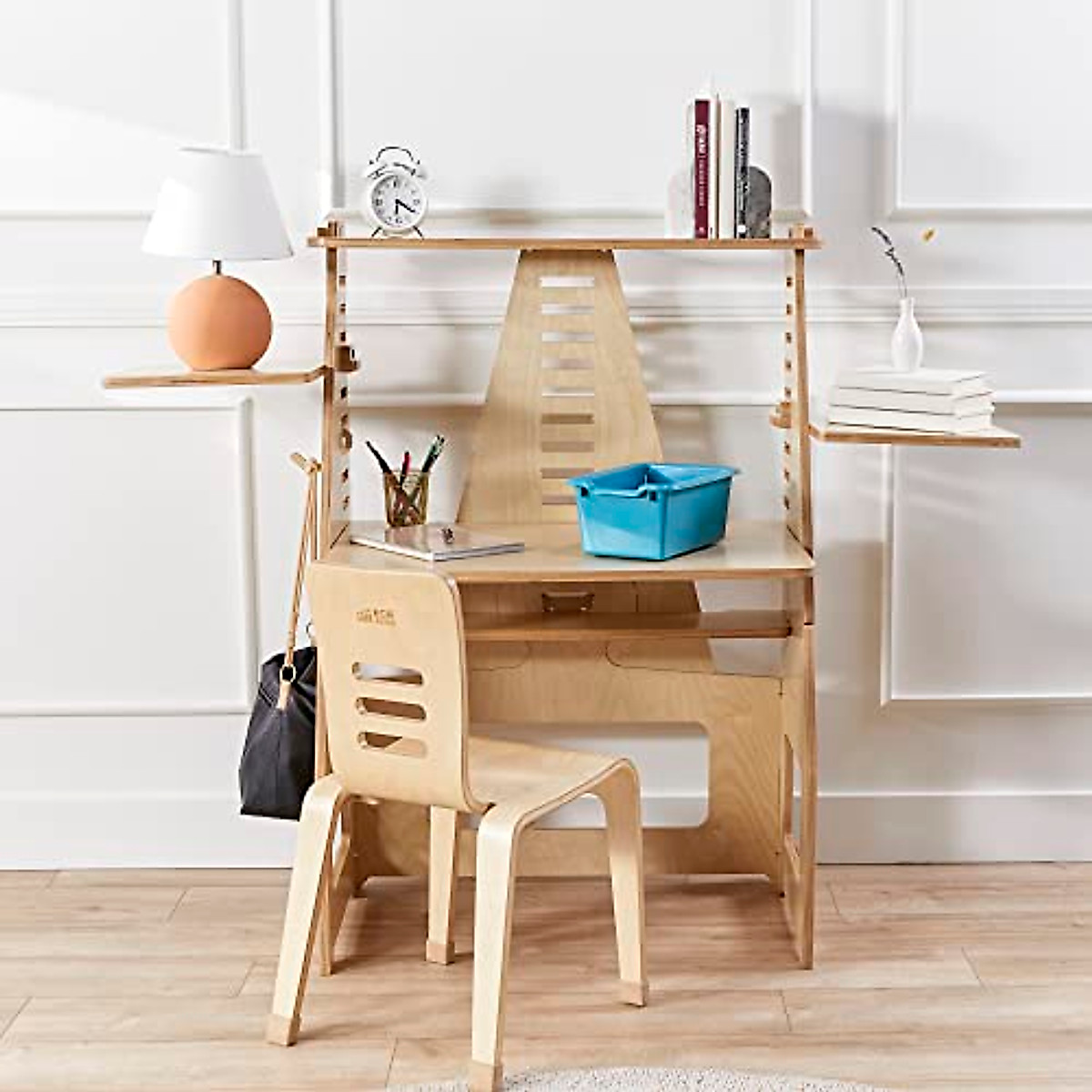 ECR4Kids Scoop Front Storage Bins, Multipurpose Organization, Contemporary, 25-Piece