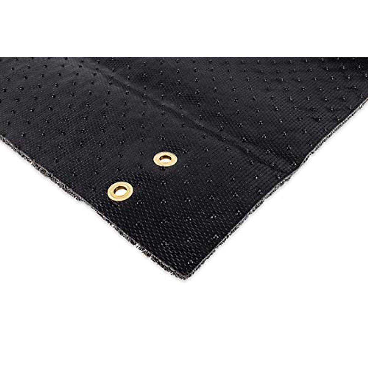 Camco 53196 Life is Better at The Campsite RV Wrap Around Step Rug, Fits 18-inch Wide Steps - for Manual and Electric RV Steps - Features a Gray Mat with a White Welcome Home Retro RV Print