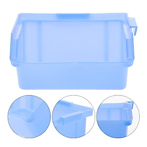 DOITOOL 12PCS Plastic Storage Bin Hanging Stacking Containers, Stackable Storage Bins Workshop Tool Organizer Bins for Parts Garage, 10X9X4. 5CM
