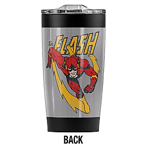 Logovision The Flash Lightning Trail Stainless Steel Tumbler 20 oz Coffee Travel Mug/Cup, Vacuum Insulated & Double Wall with Leakproof Sliding Lid | Great for Hot Drinks and Cold Beverages