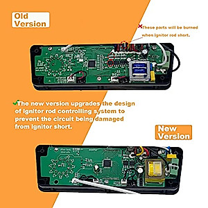 Upgraded Thermostat Kit Control Board Replacement for Pit boss Wood Pellet Grill Tailgater P7-340/Lexington P7-540/Classic P7-700/Austin XL P7-1000/440FBI Matte Black