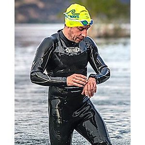 New Wave Swim Bubble & Swim Cap Bundle - Fluorescent Green