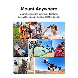 Insta360 GO 3 (64GB) – Small & Lightweight Action Camera, Portable and Versatile, Hands-Free POV, Mount Anywhere, Stabilization, Multifunctional Action Pod, Waterproof, for Travel, Sports, Vlog