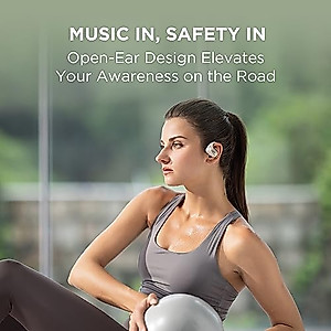 1MORE Fit SE S30 Open Ear Earbuds, Sports Earbuds Split Design with Ear hooks, Bluetooth 5.3 Headphones with 4 Microphones for Clear Calls, IPX5, 30-Hour Playtime, Wireless Earbuds, White