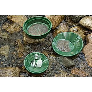 SE Gold Panning Kit - Complete Prospecting Set with Pans, Sieves, and More - Ideal for Beginners, Enthusiasts, Hobbists (GP5-KIT107)