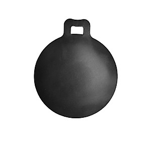 Nakshathra Iron Dosa Tawa Iron Dosa Kallu CookwareLarge Size Dosa Iron Tawa - 14 In with Handle Export Quality, Black