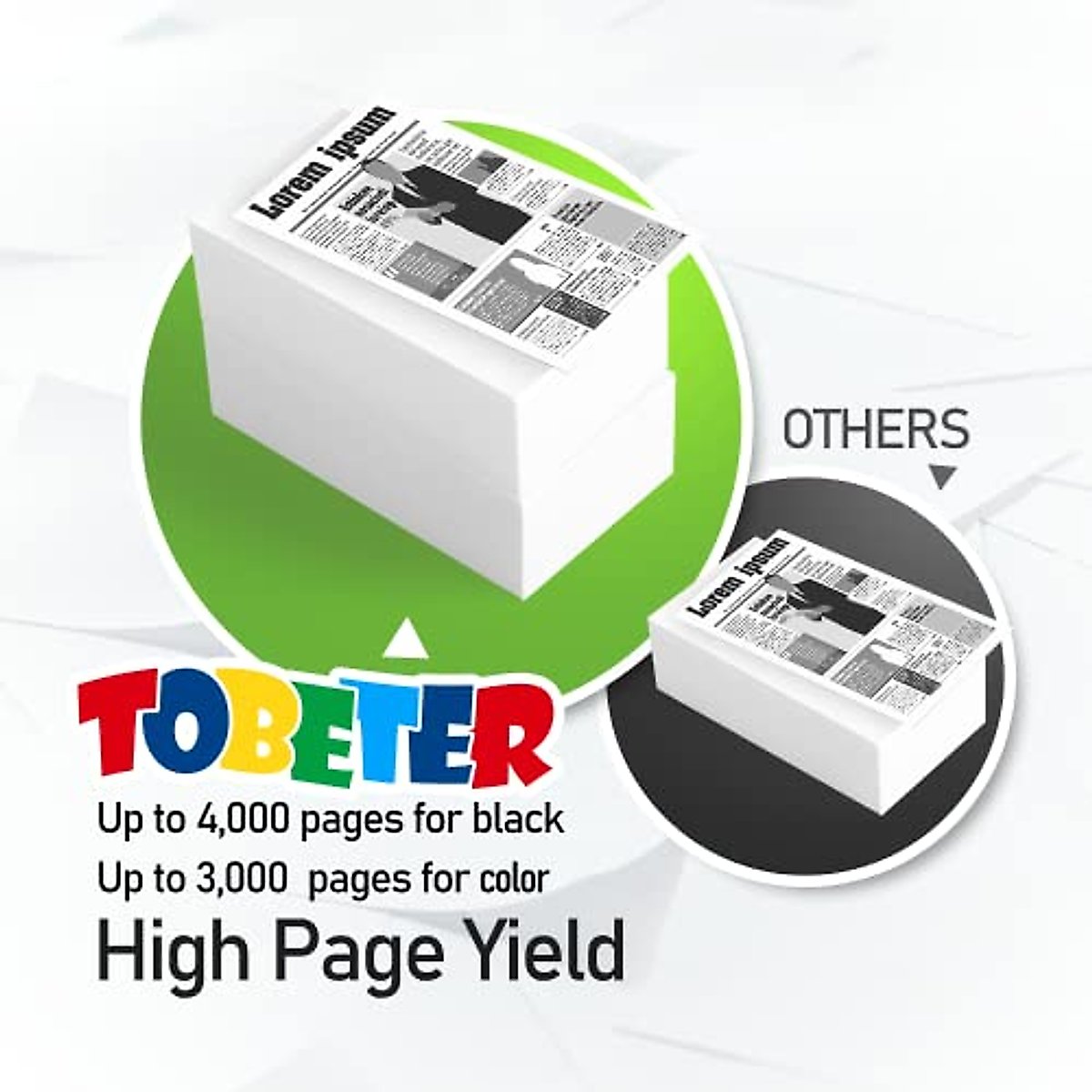 ToBeter Remanufactured CS310 CS410 CS510 Toner Replacement for Lexmark 701HK 70C1HK0 701HC 70C1HC0 701HM 70C1HM0 701HY 70C1HY0 Toner for CS310dn CS310n CS410n CS410dn CS510de (4 Pack, BK/C/M/Y)