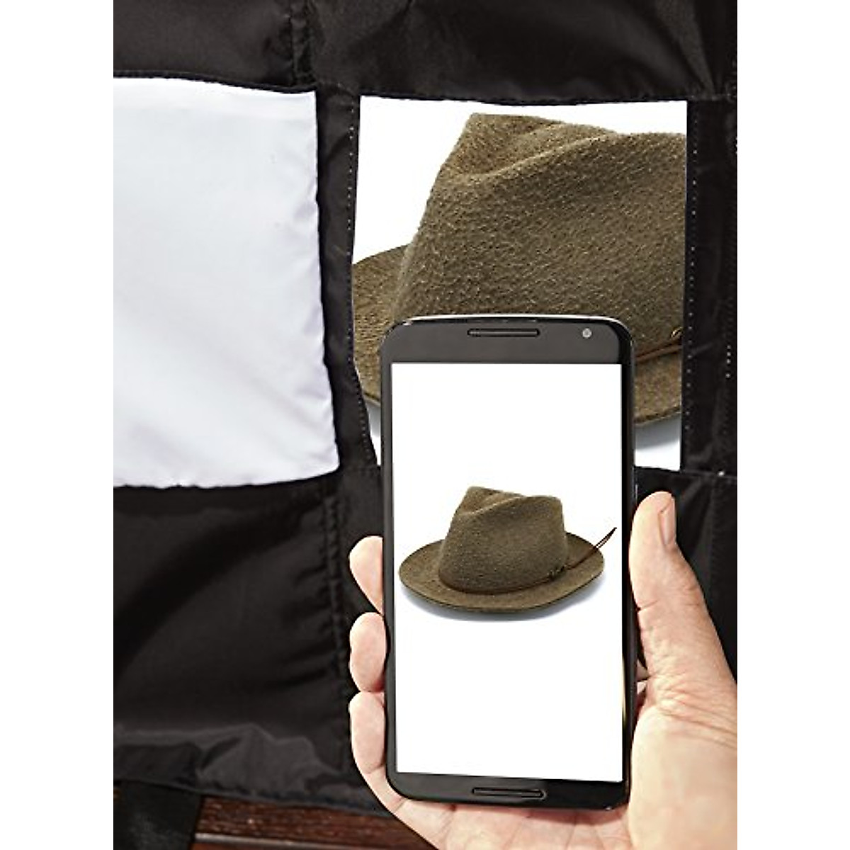 Amazon Basics Portable Foldable Photo Studio Box with LED Light - 25 x 30 x 25 Inches, 1 Count (Pack of 1)