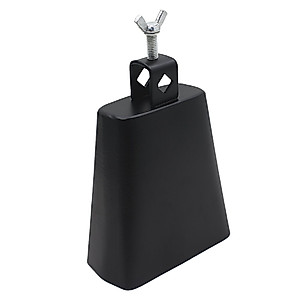 Mowind 5 Inch Metal Steel Cowbell Noise Maker with Stick for Drum Set Kit Hand Percussion