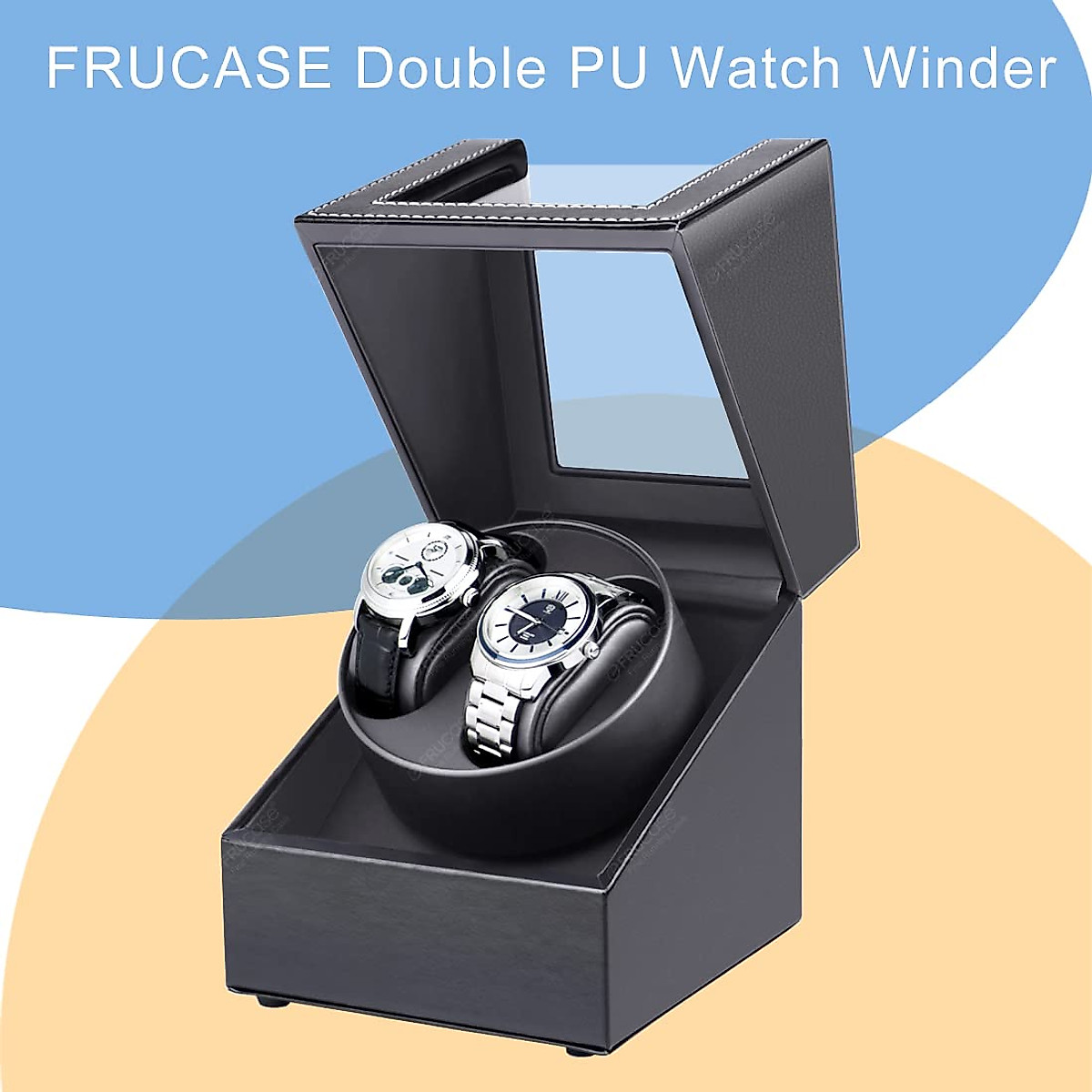 FRUCASE Double Watch Winder for Automatic Watches Watch Box Automatic Winder Japanese Motor 2 Rotation Modes Can be Serialized …