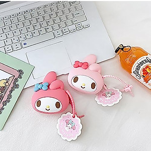 Cute Coin Purse Keychain, Small Coin Purse for Women, Bunny Coin Purse, Bunny Silicone Pouch, Kawaii Coin Purse Pouch, Coin Pouch for Backpack Decoration