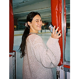 Wildflower Cases - Ice Skates Case, Compatible with Apple iPhone 14 Pro | Blue, Coquette, White, Bows, Trendy, Gift - Protective Black Bumper, 4ft Drop Test Certified, Women Owned Small Business