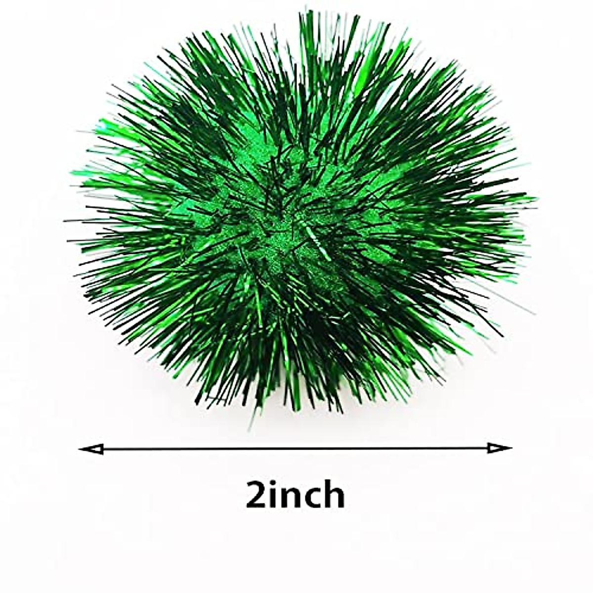 Hulless 20 Pcs 2 Inch Cat Sparkle Balls Toy Interactive Balls for Kittens Exercise and Cats Play and Chase