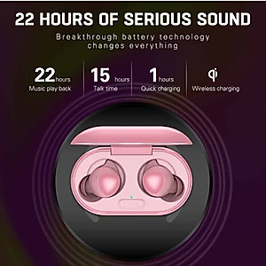 UrbanX Street Buds Plus for Google Pixel 6 Pro - True Wireless Earbuds w/Hands Free Controls (Wireless Charging Case Included) - Pink